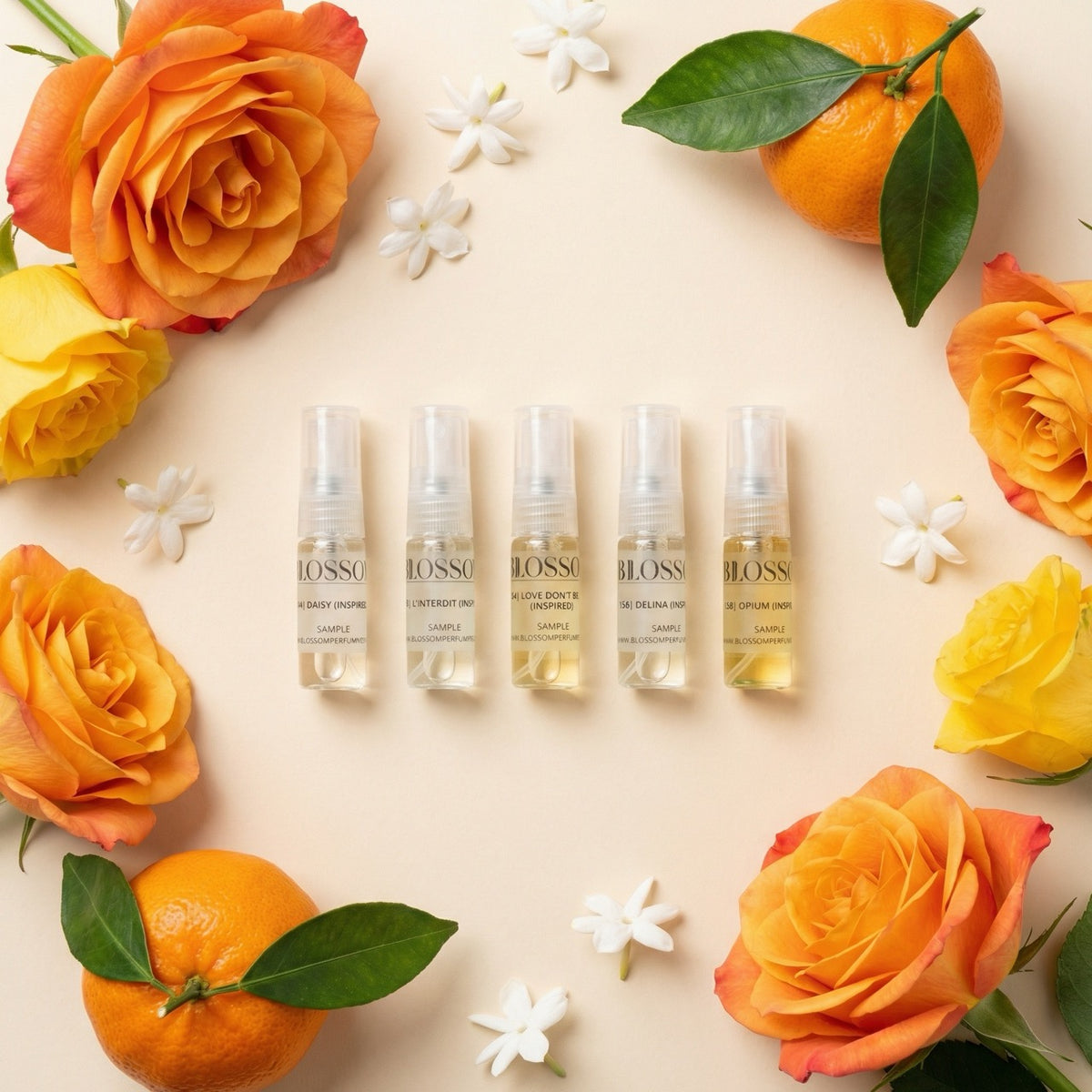 Women's Sample Bundle 5x 3ml Perfume Replica (Dupe Scent) - Blossom ...